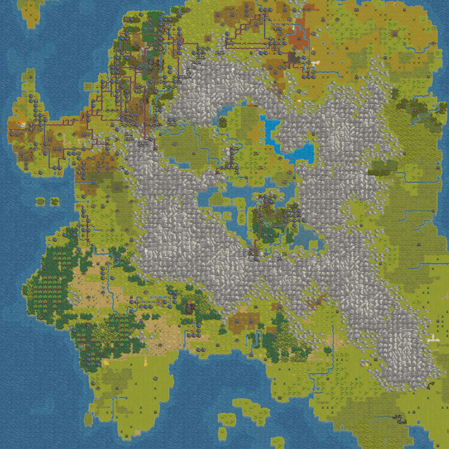 The hidden valley in the Crest of Guarding mountain range